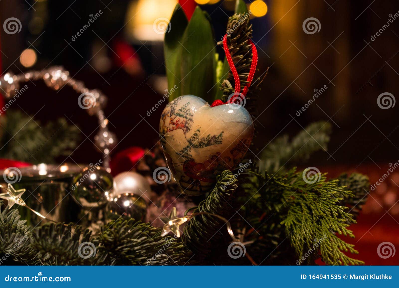 Decoration for Christmas with Different Festive Elements in Red and ...