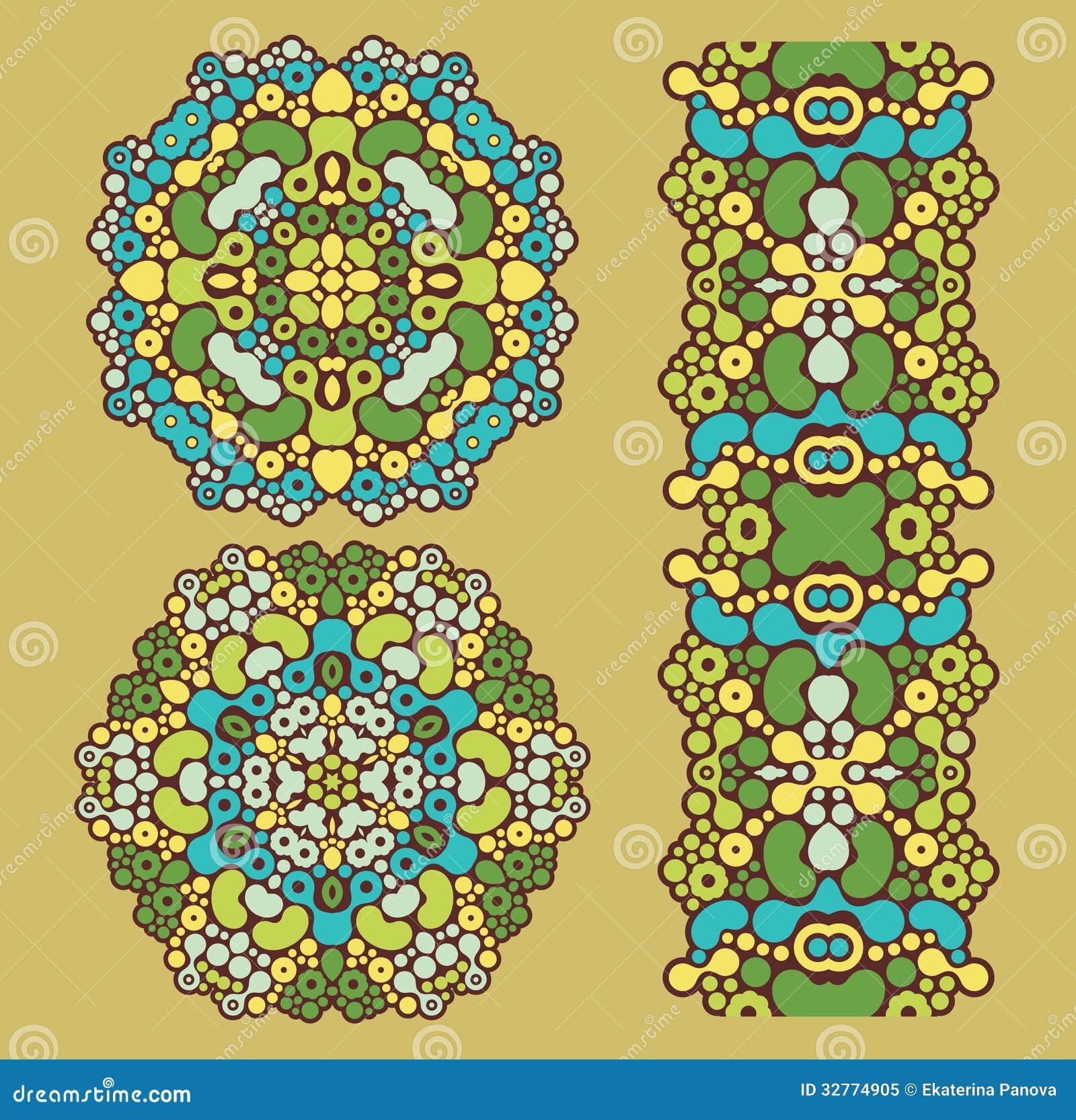 Decoration circles. stock vector. Illustration of backdrop - 32774905