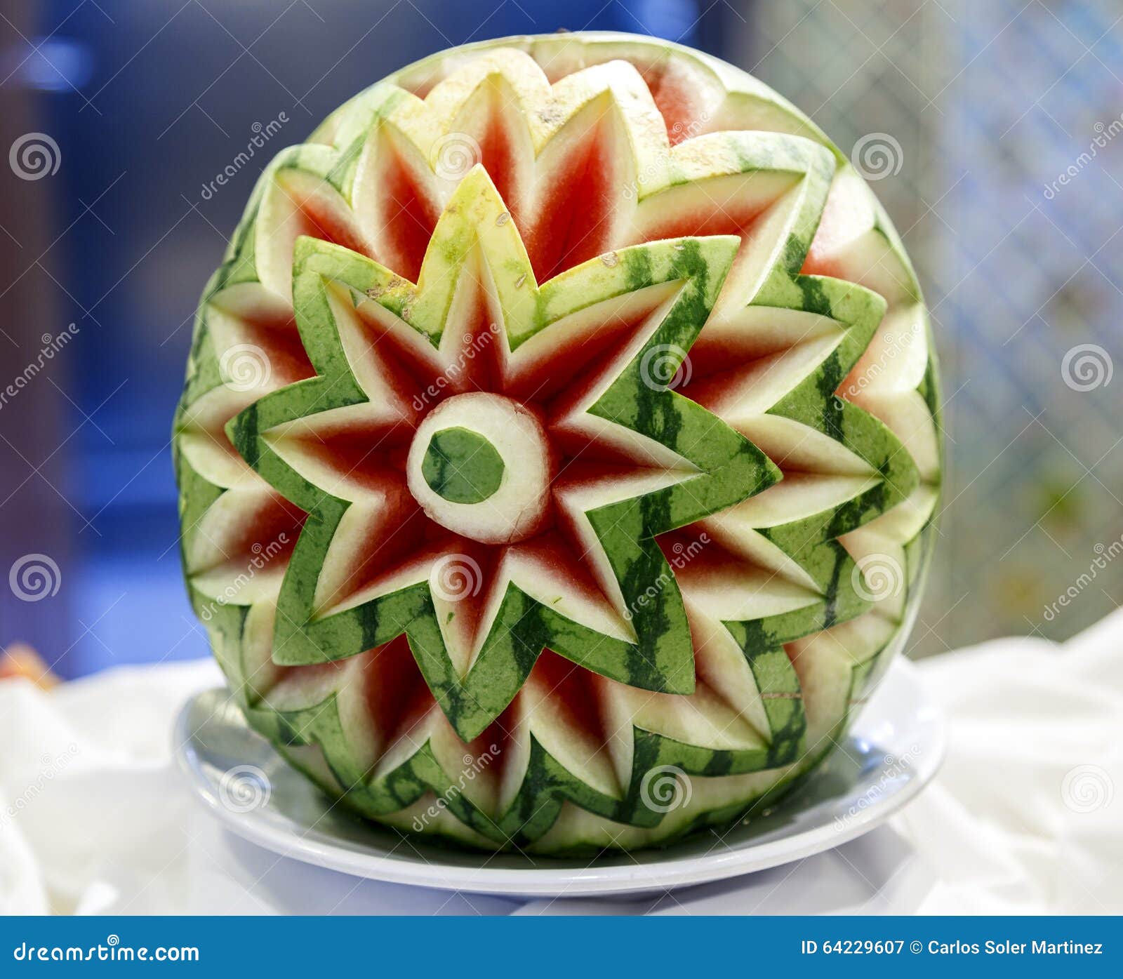 Decoration cut watermelon stock image. Image of ways - 64229607