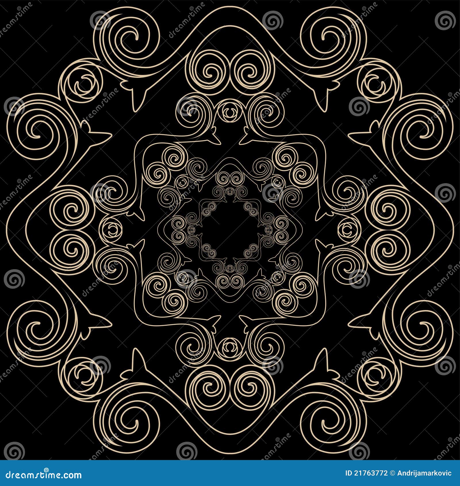 Decoration element stock vector. Illustration of abstract - 21763772