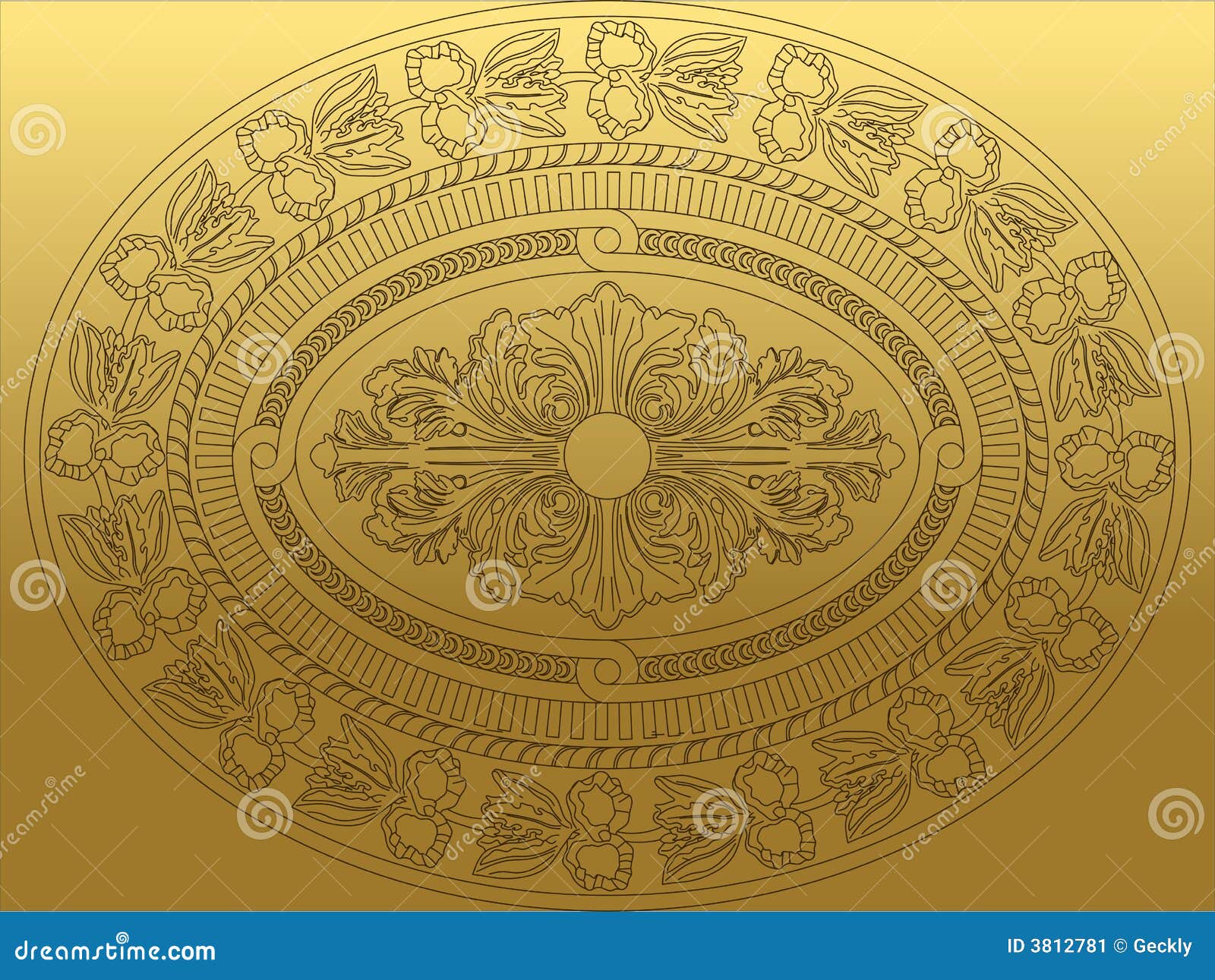 Decoration element stock vector. Illustration of backgrounds - 3812781