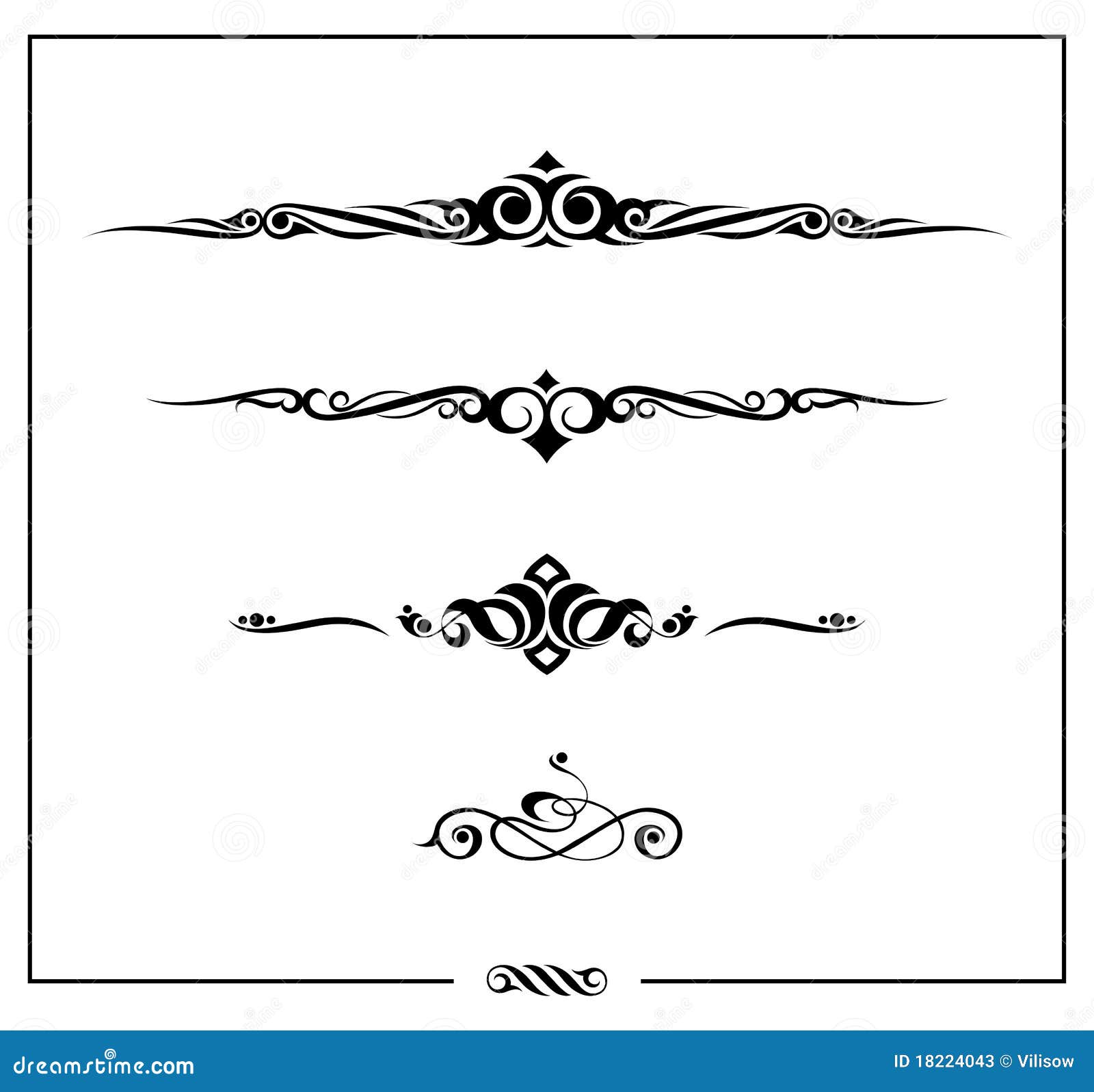 Decoration elements 2 stock vector. Illustration of elegance - 18224043
