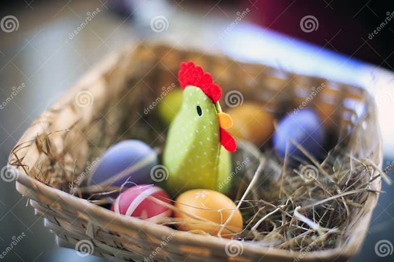 Decoration for Happy Easter! Stock Photo - Image of decorate, nest ...