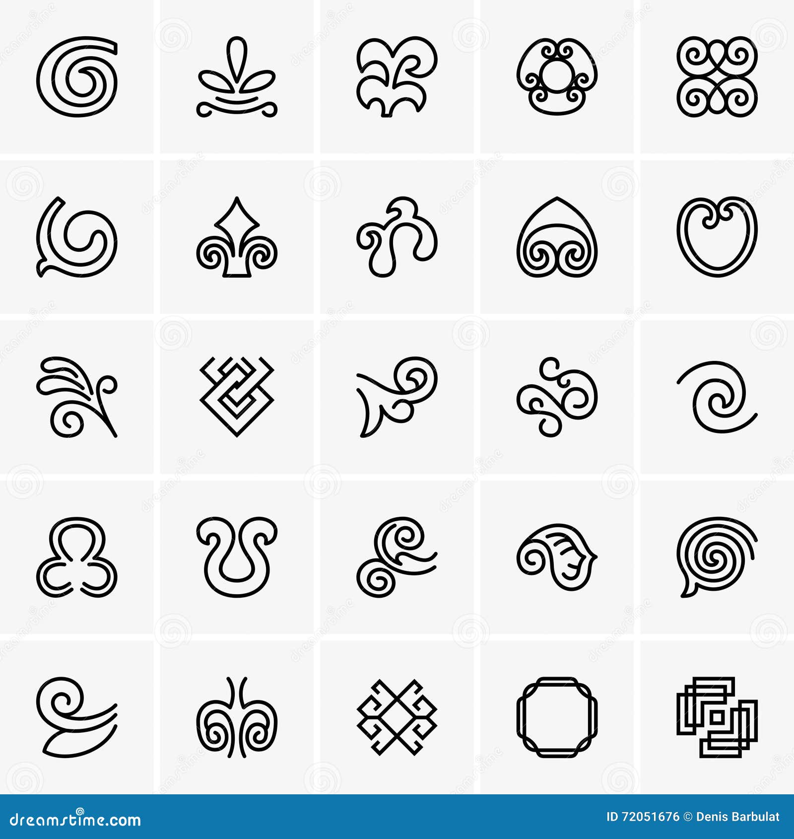 Decoration icons stock vector. Illustration of collection - 72051676