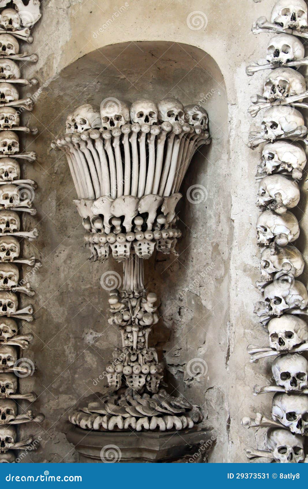Decoration in Kostnice stock image. Image of scull, bones - 29373531