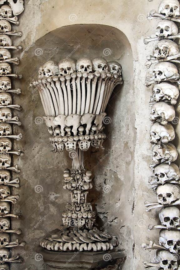 Decoration in Kostnice stock image. Image of scull, bones - 29373531