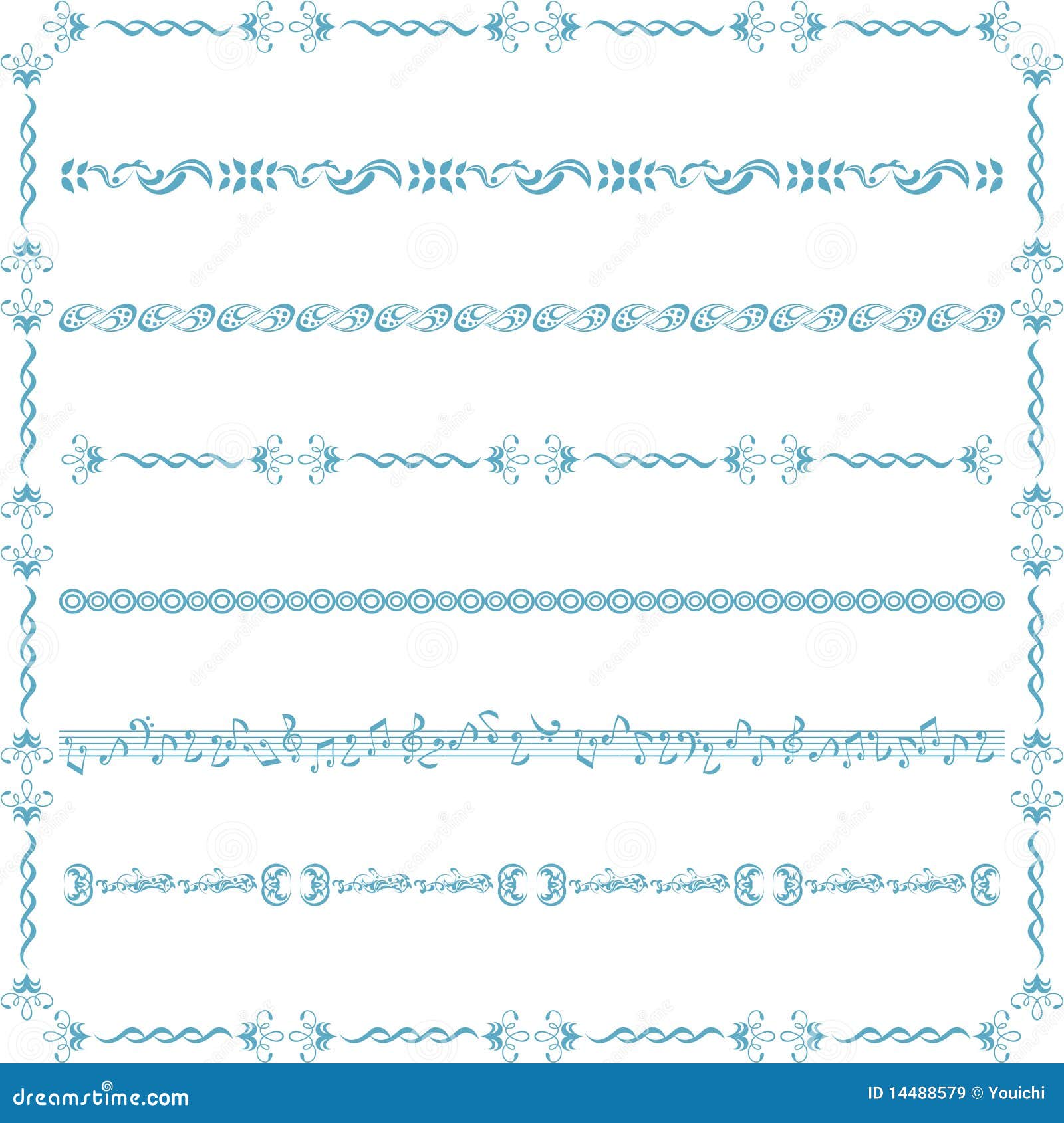 Decoration Line Vector Icons And Signs. Handle, Beauty, Trim, Embellish ...