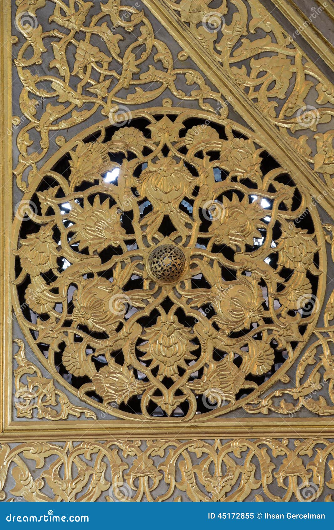 Decoration of Minbar in Blue Mosque Stock Image - Image of mosque ...