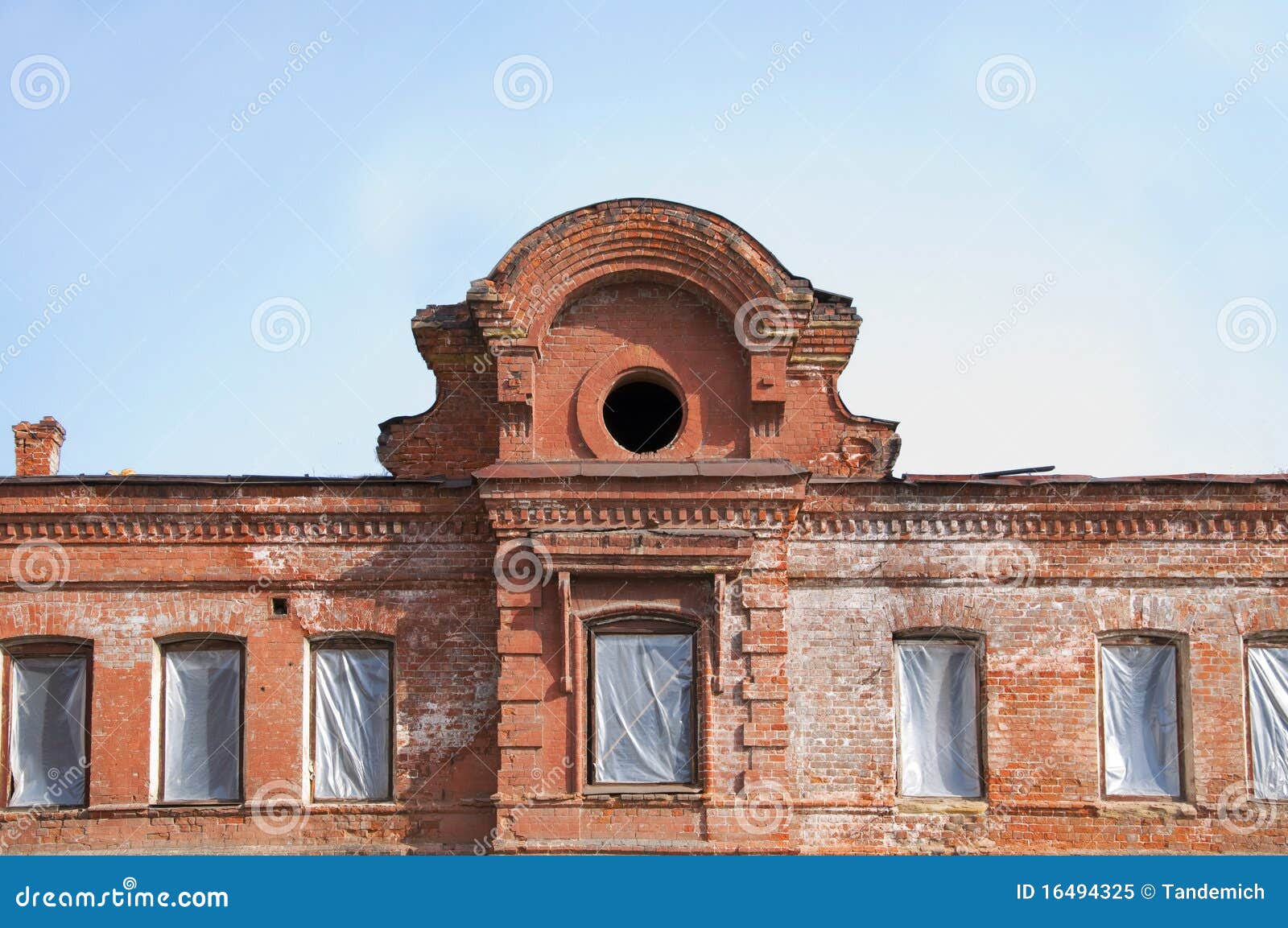 Decoration of Old Buildings, Old School Statues an Stock Image - Image ...