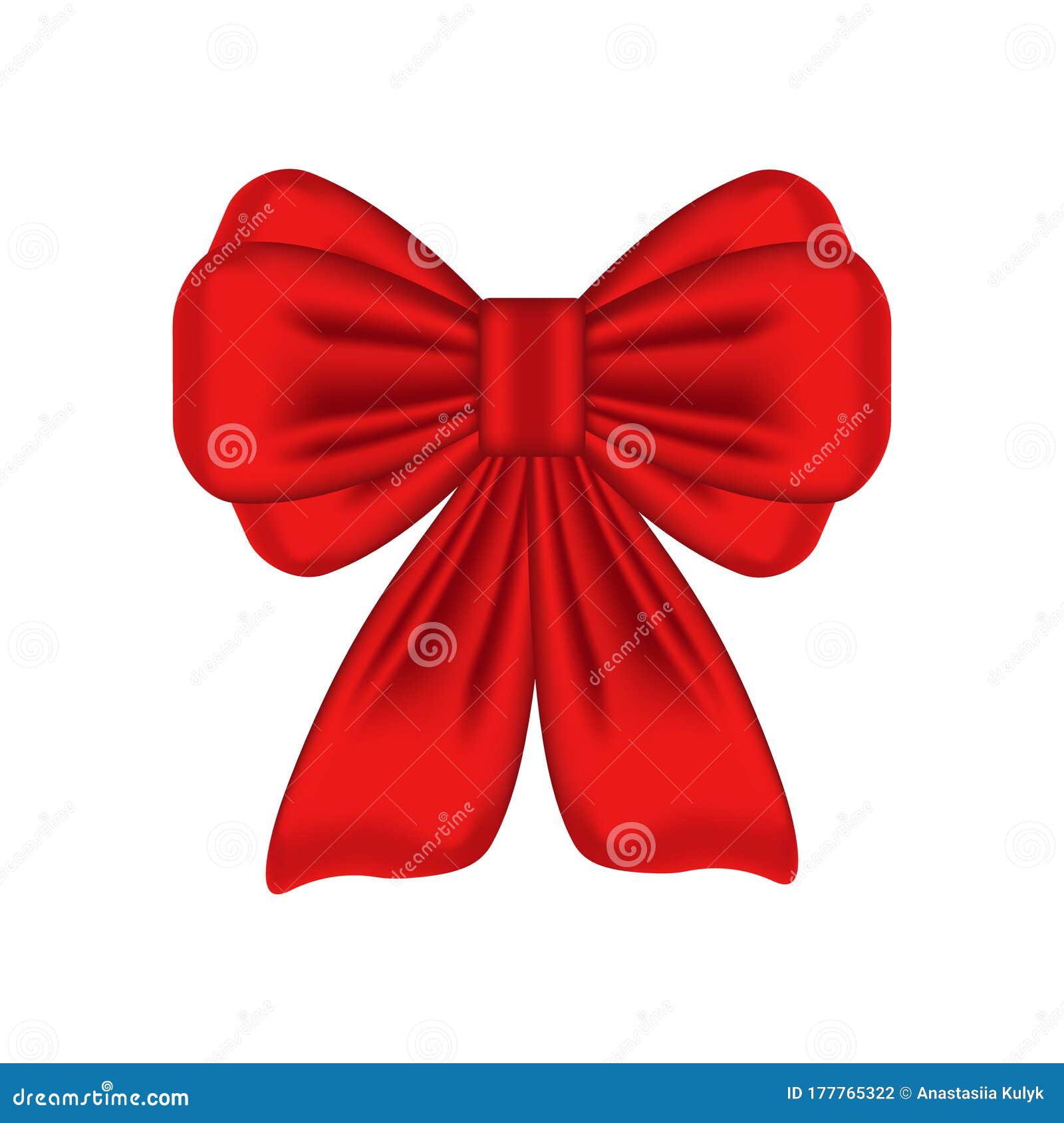 Decoration Realistic Red Bow Design Elements Stock Vector ...