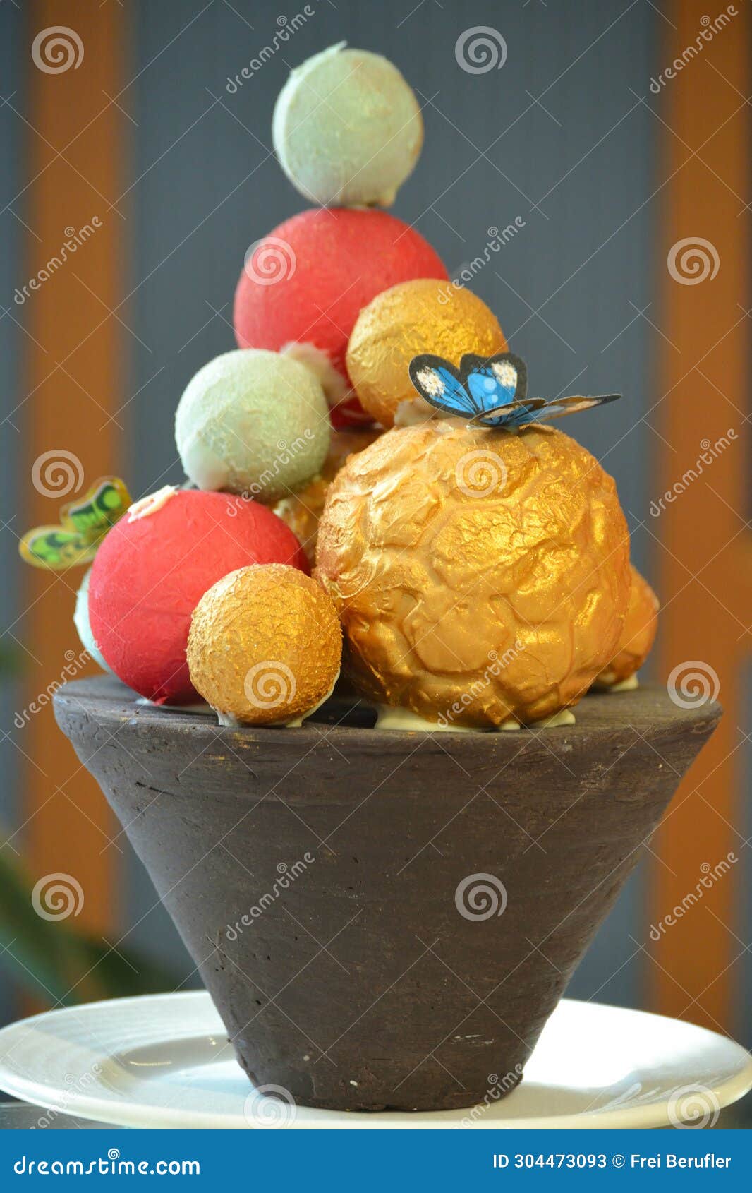 Decoration with Round Balls in Different Colors Stock Image - Image of ...