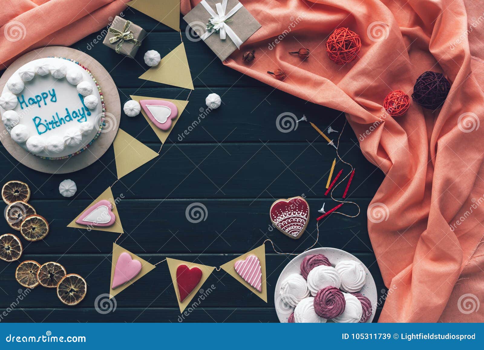 Decoration and Sweets for Birthday Celebration Stock Image - Image of ...
