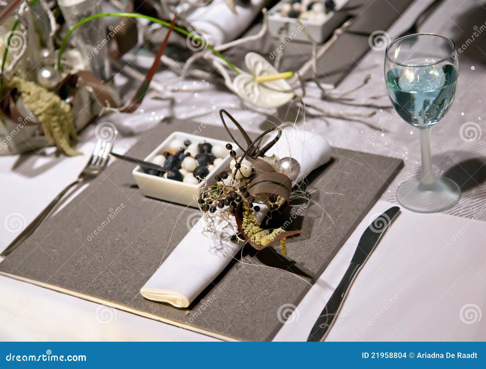 Decoration on table stock photo. Image of celebrate, dining - 21958804