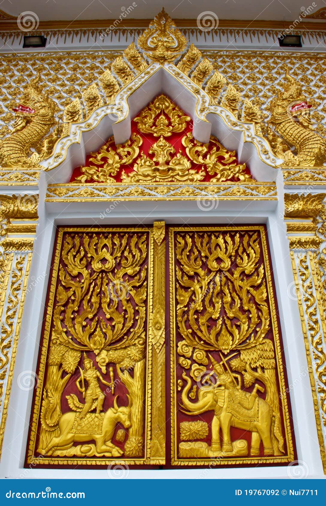 The Decoration of Temple Window Stock Photo - Image of culture ...