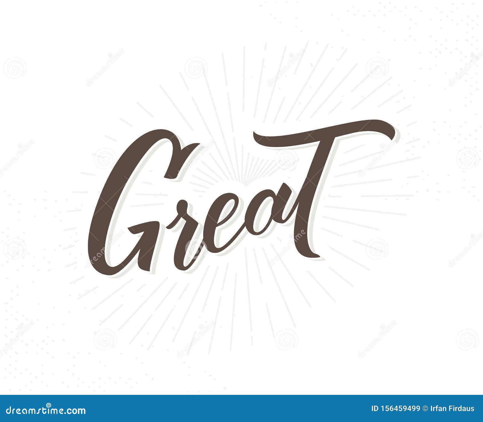 Great Hand Drawn Lettering Phrase Stock Vector Illustration Of Hand