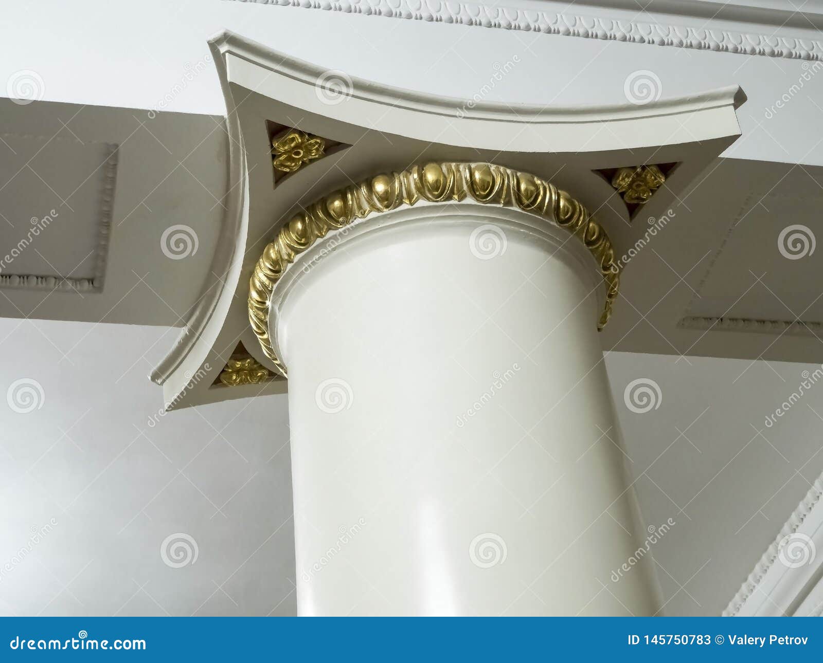 Decoration of the Upper Part of the Column in the Opera House Stock ...
