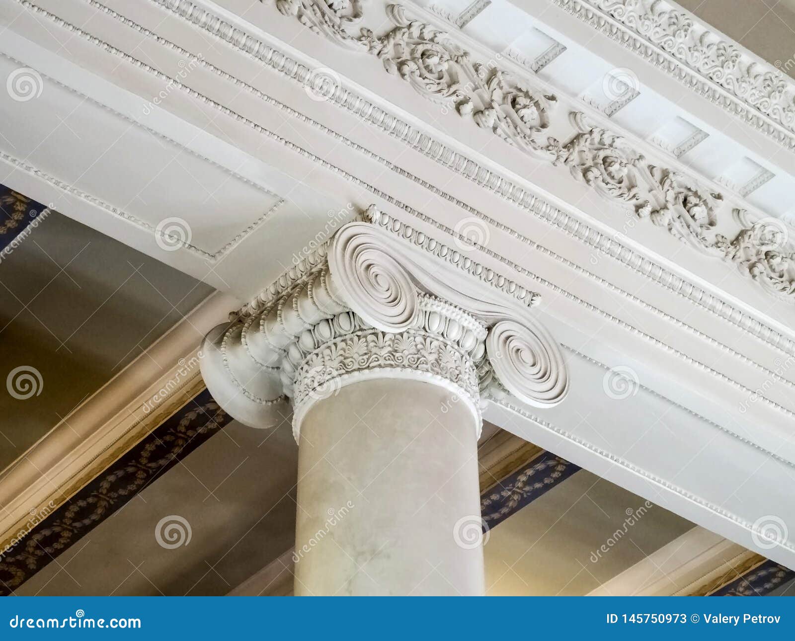 Decoration of the Upper Part of the Column in the Opera House Stock ...