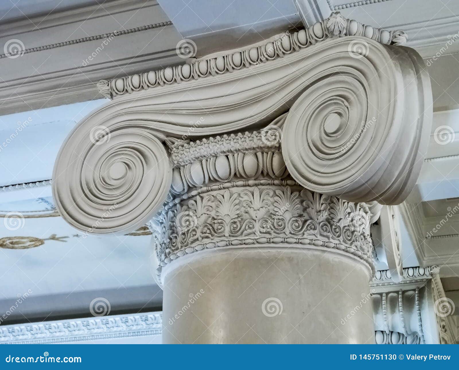 Decoration of the Upper Part of the Column in the Opera House Stock ...