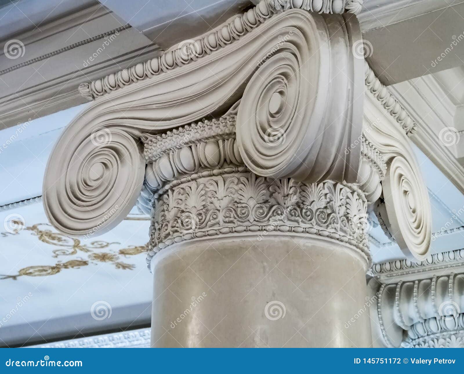 Decoration of the Upper Part of the Column in the Opera House Stock ...