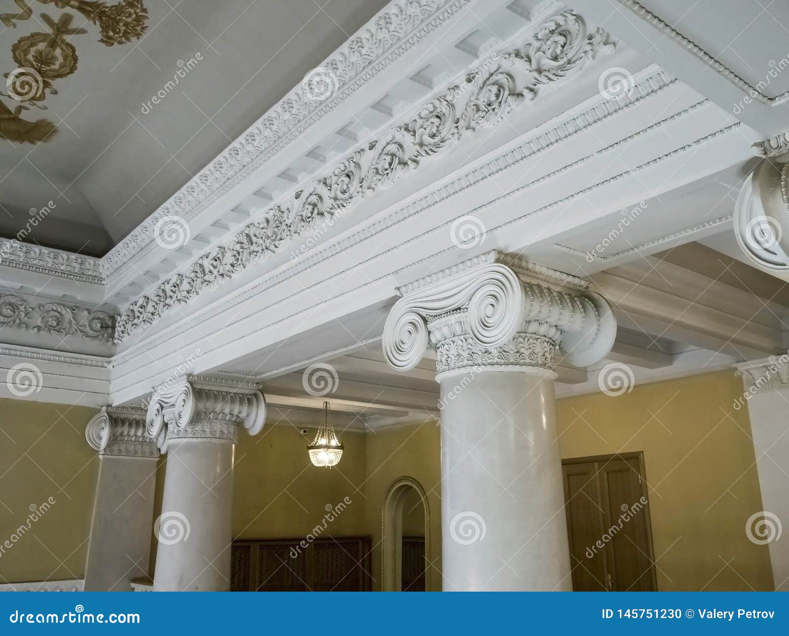 Decoration of the Upper Part of the Column in the Opera House Stock ...
