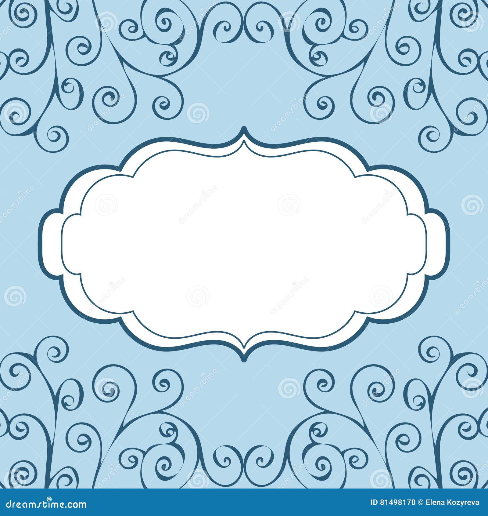 Decoration Vintage Pattern Text Background. Stock Vector - Illustration ...