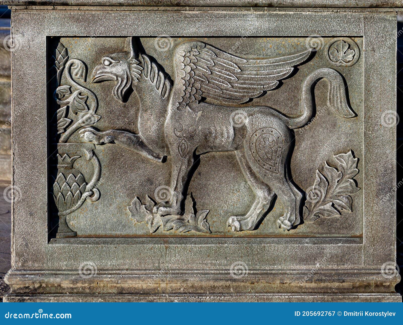 Decoration of Walls or Hedges in the Form of a Bas-relief with the ...