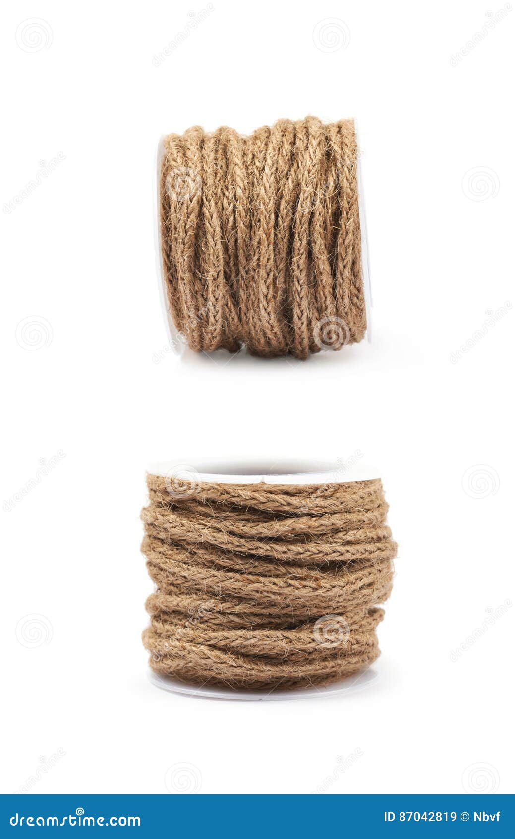 Decorational Rope String on a Bobbin Stock Image - Image of rough ...