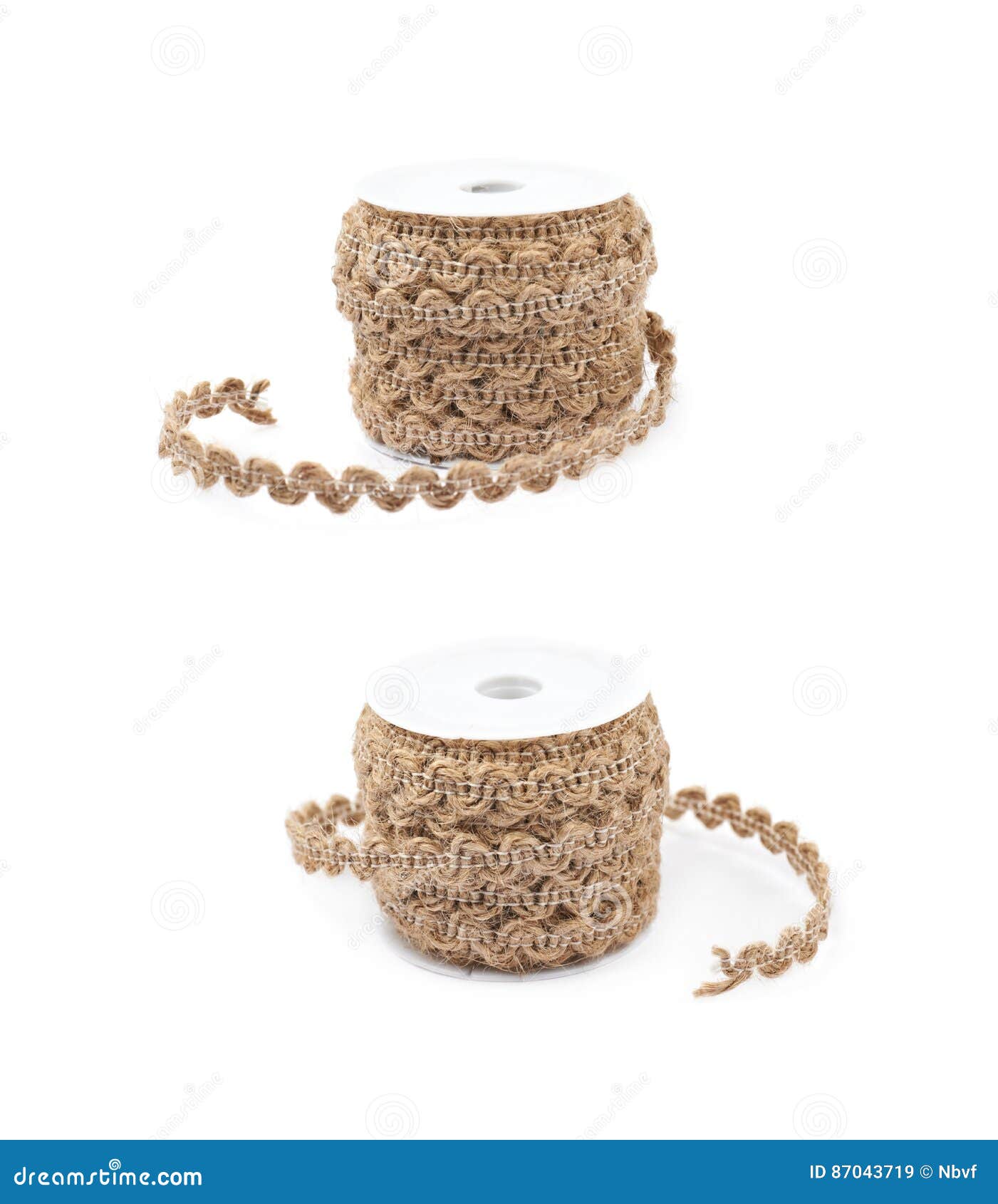 Decorational Rope String on a Bobbin Stock Image - Image of rough ...