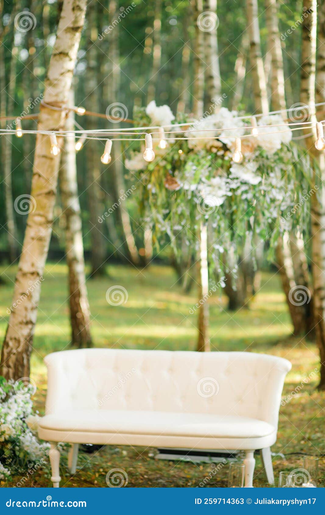 Decorations, Floristry in the Forest, Details of the Wedding Ceremony ...