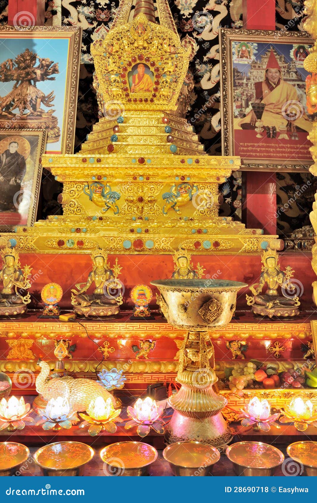 Decorations in the temple editorial stock photo. Image of decorative ...