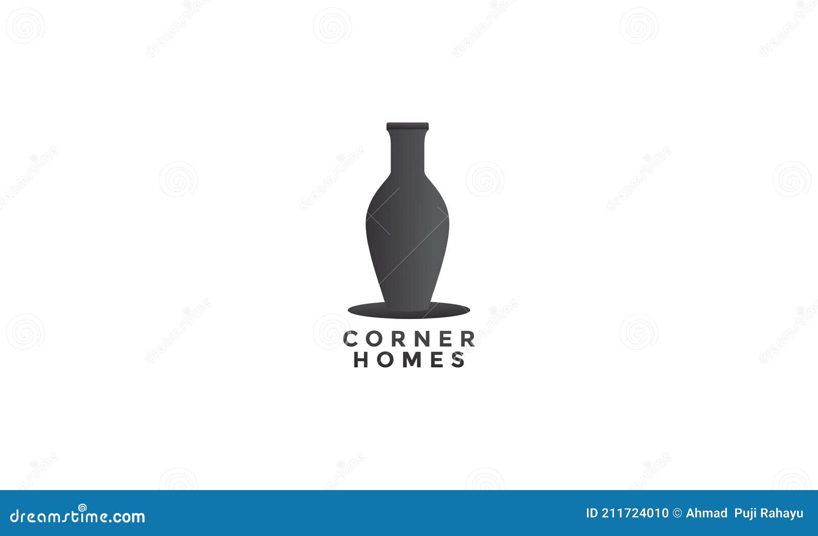 Decorative Abstract Black Pot Interior Logo Design Vector Icon Symbol ...