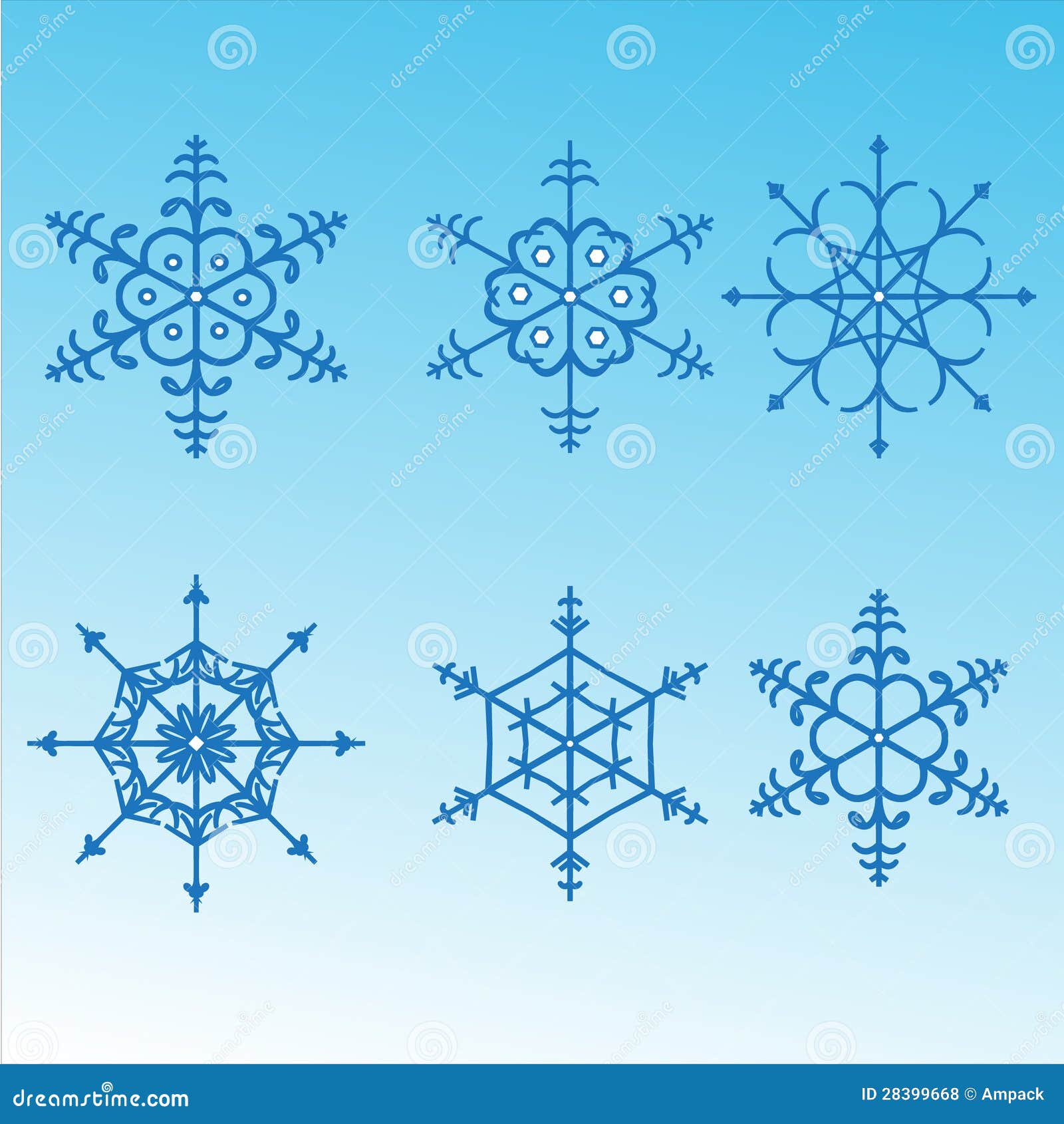 Decorative Abstract Snowflake. Stock Vector - Illustration of ...