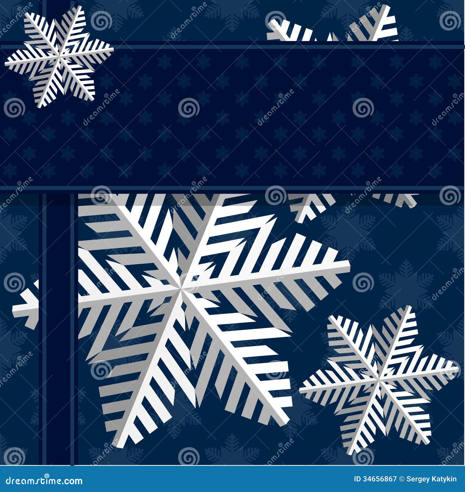 Decorative Abstract Snowflake. Stock Vector - Illustration of beautiful ...