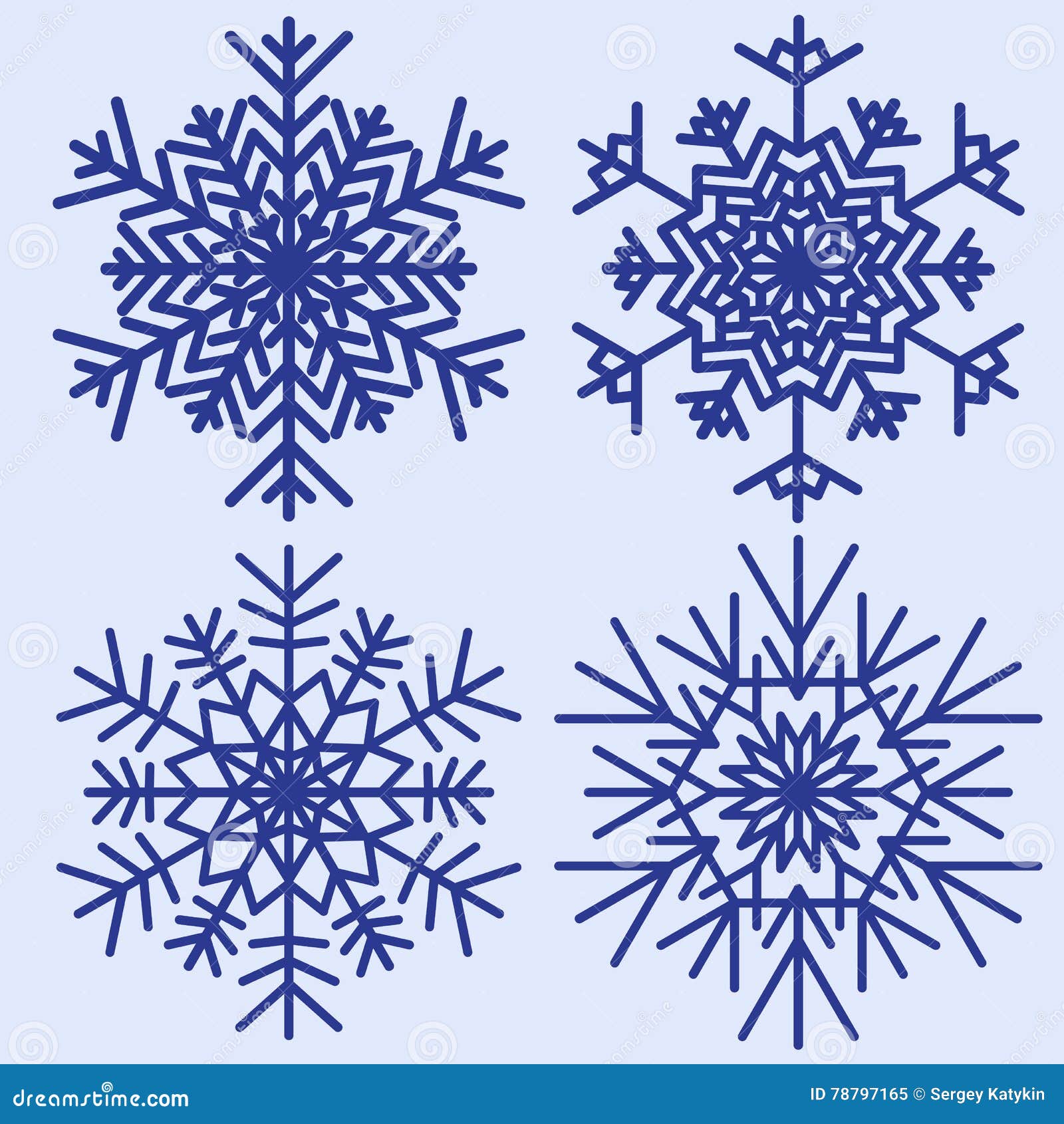 Decorative Abstract Snowflake. Stock Vector - Illustration of graphic ...
