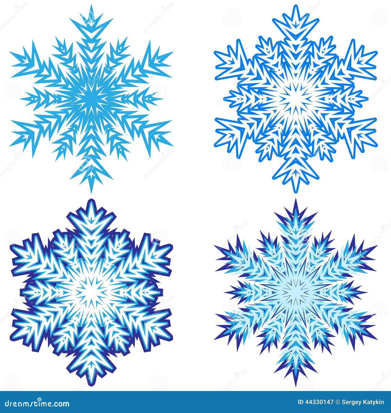 Decorative Abstract Snowflake. Stock Vector - Illustration of ornate ...