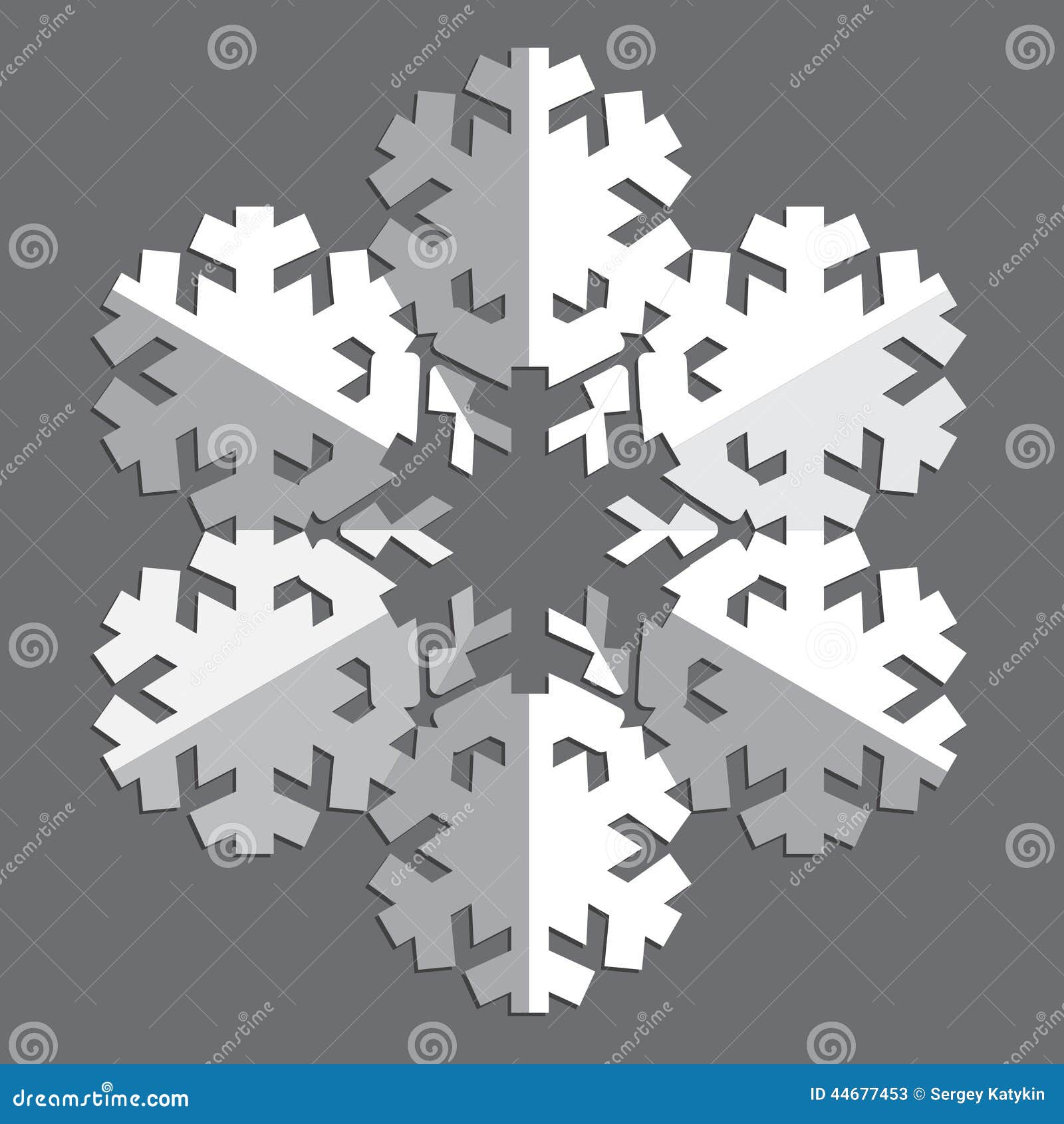 Decorative Abstract Snowflake. Stock Vector - Illustration of holiday ...