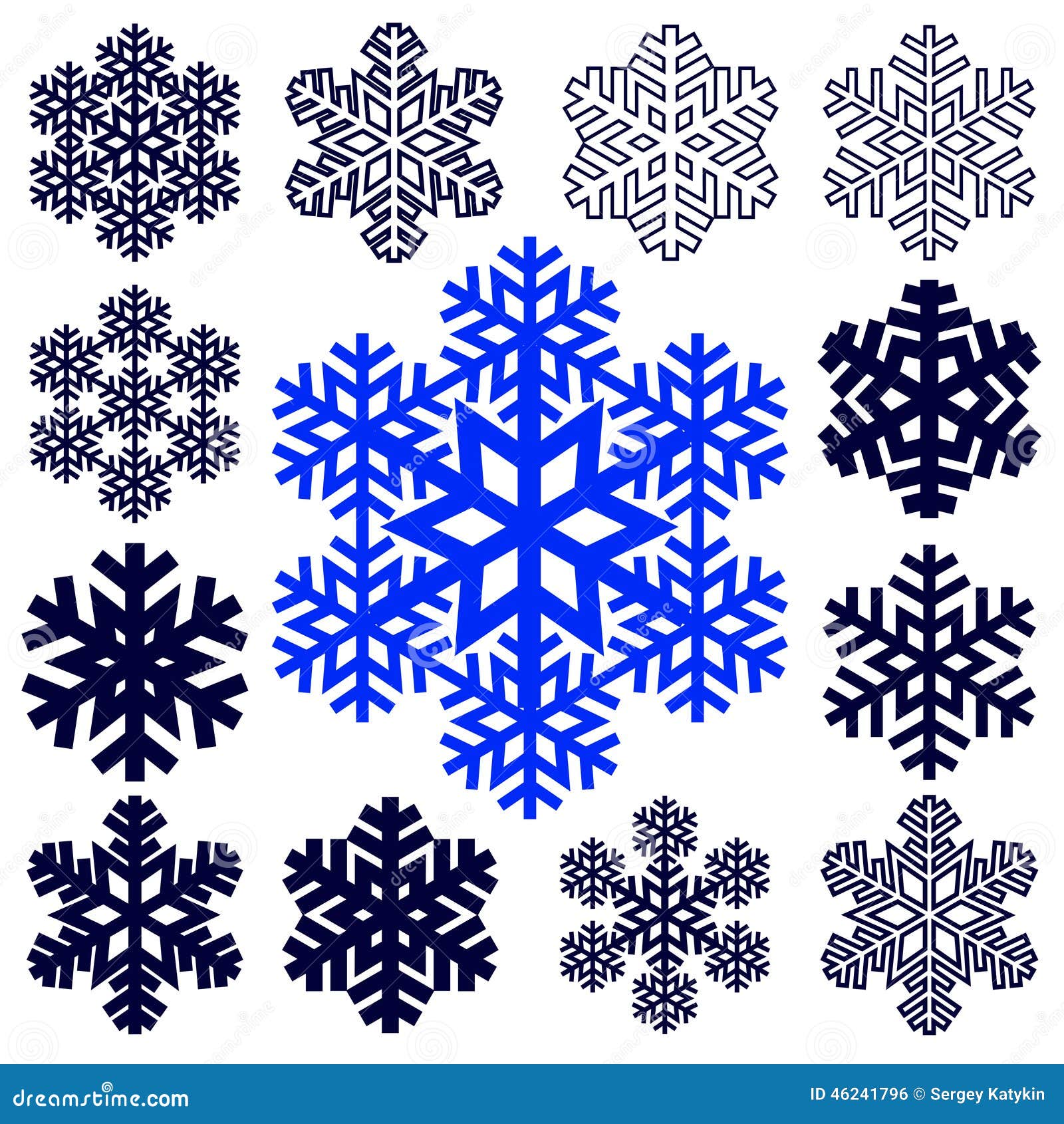 Decorative Abstract Snowflake. Stock Vector - Illustration of shape ...