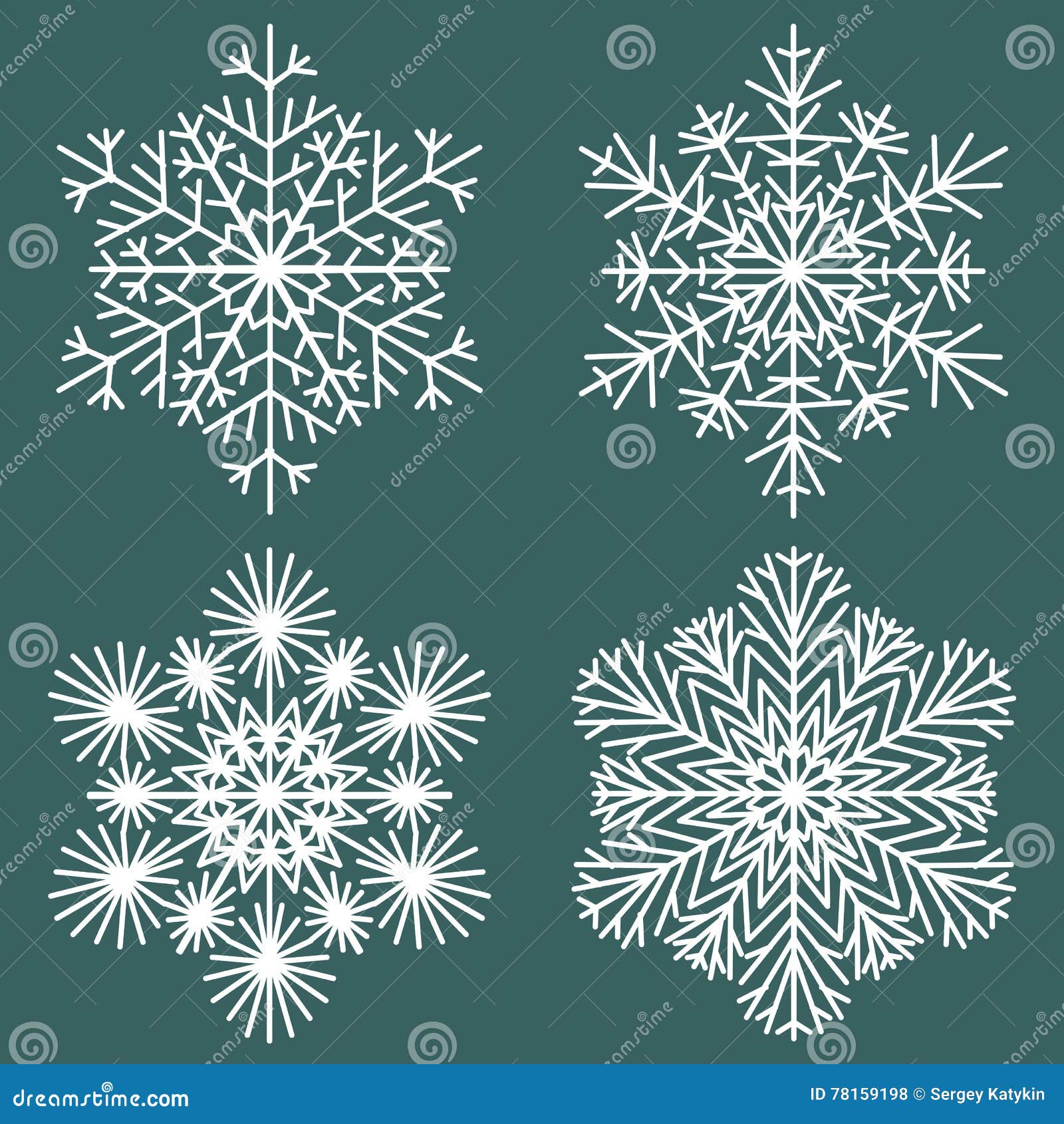 Decorative Abstract Snowflake. Stock Vector - Illustration of natural ...
