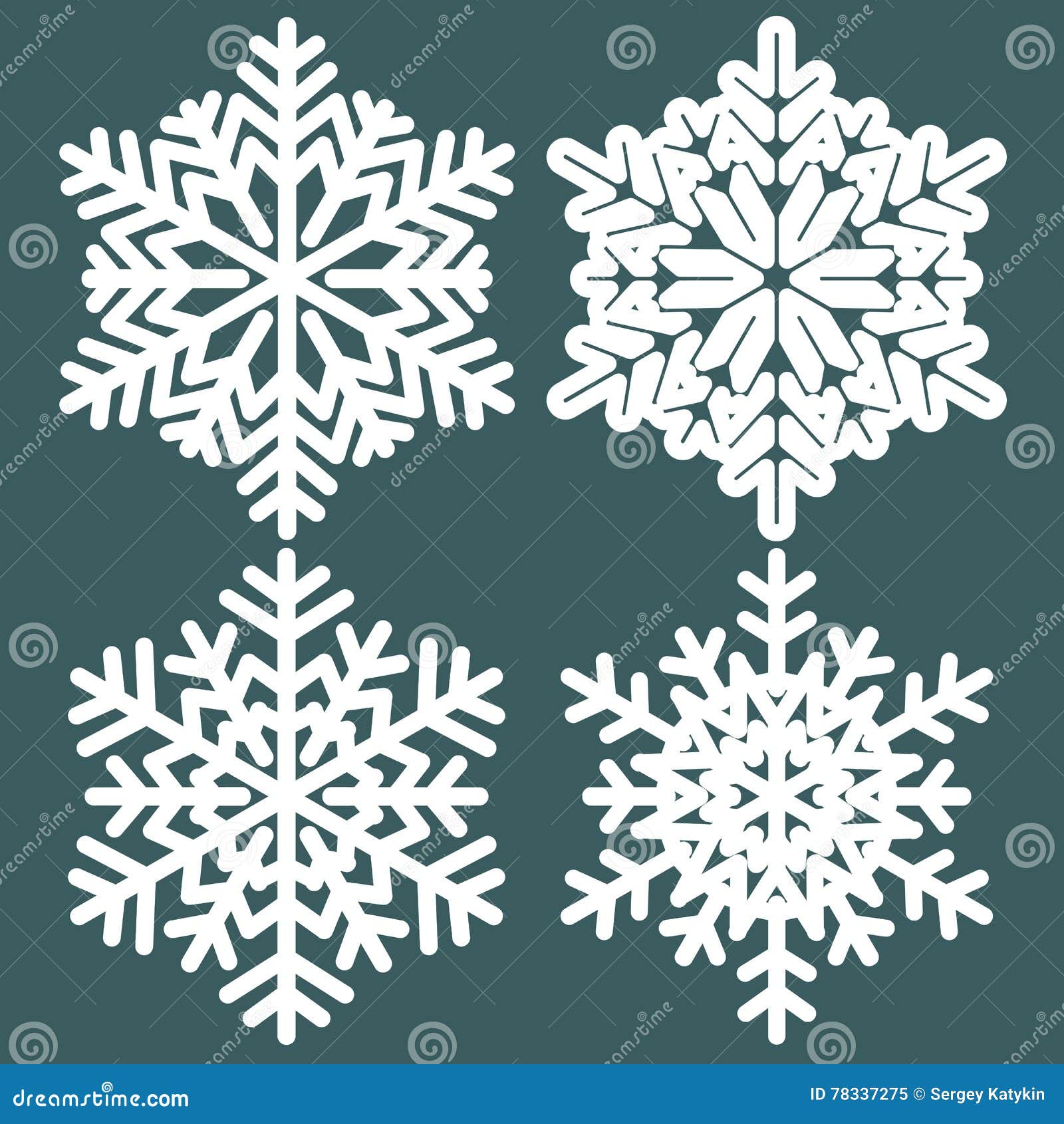 Decorative Abstract Snowflake. Stock Vector - Illustration of ...