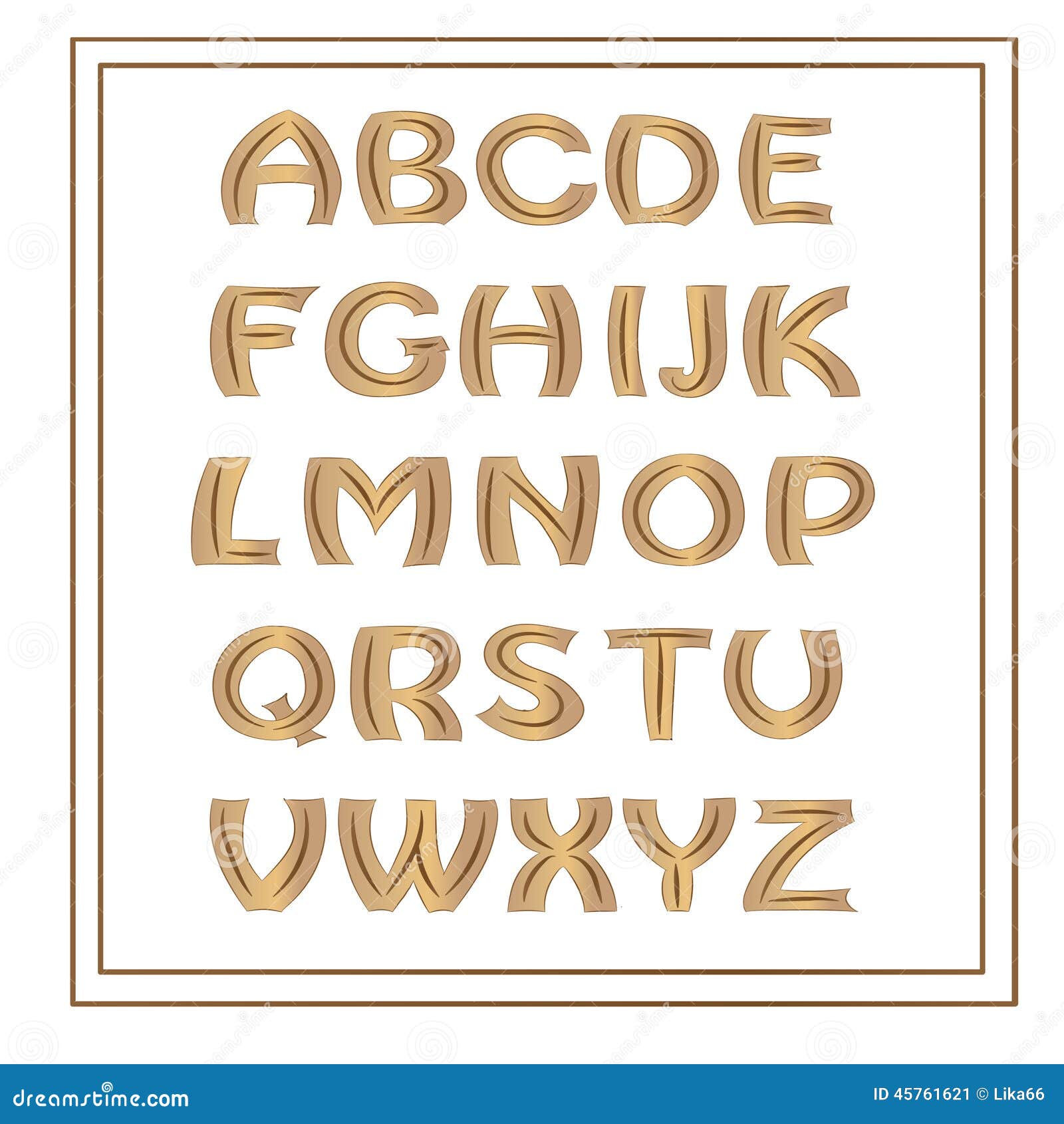 Decorative alphabet. stock vector. Illustration of creative - 45761621