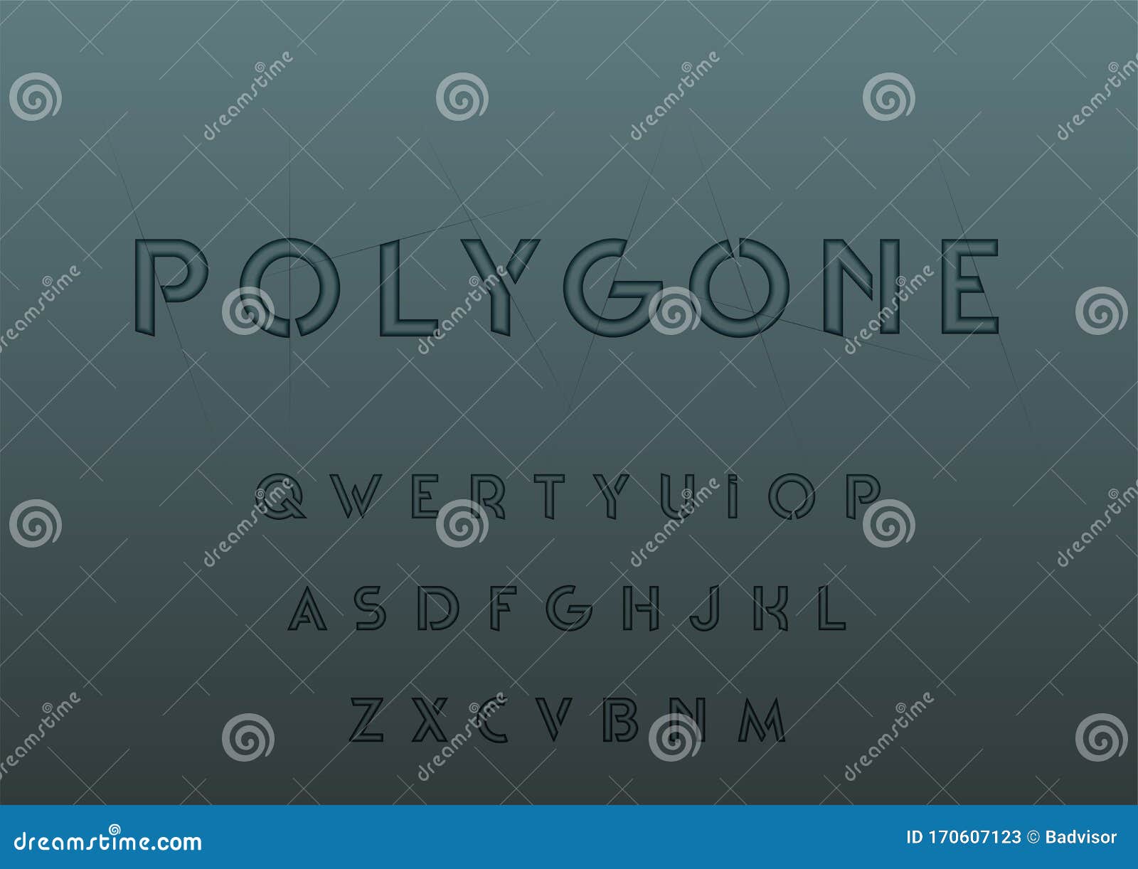 Decorative Alphabet, Rounded Stencil Sans Serif Style Letters. Vector ... Decorative Alphabet, Rounded Stencil Sans Serif Style Letters. Vector ...