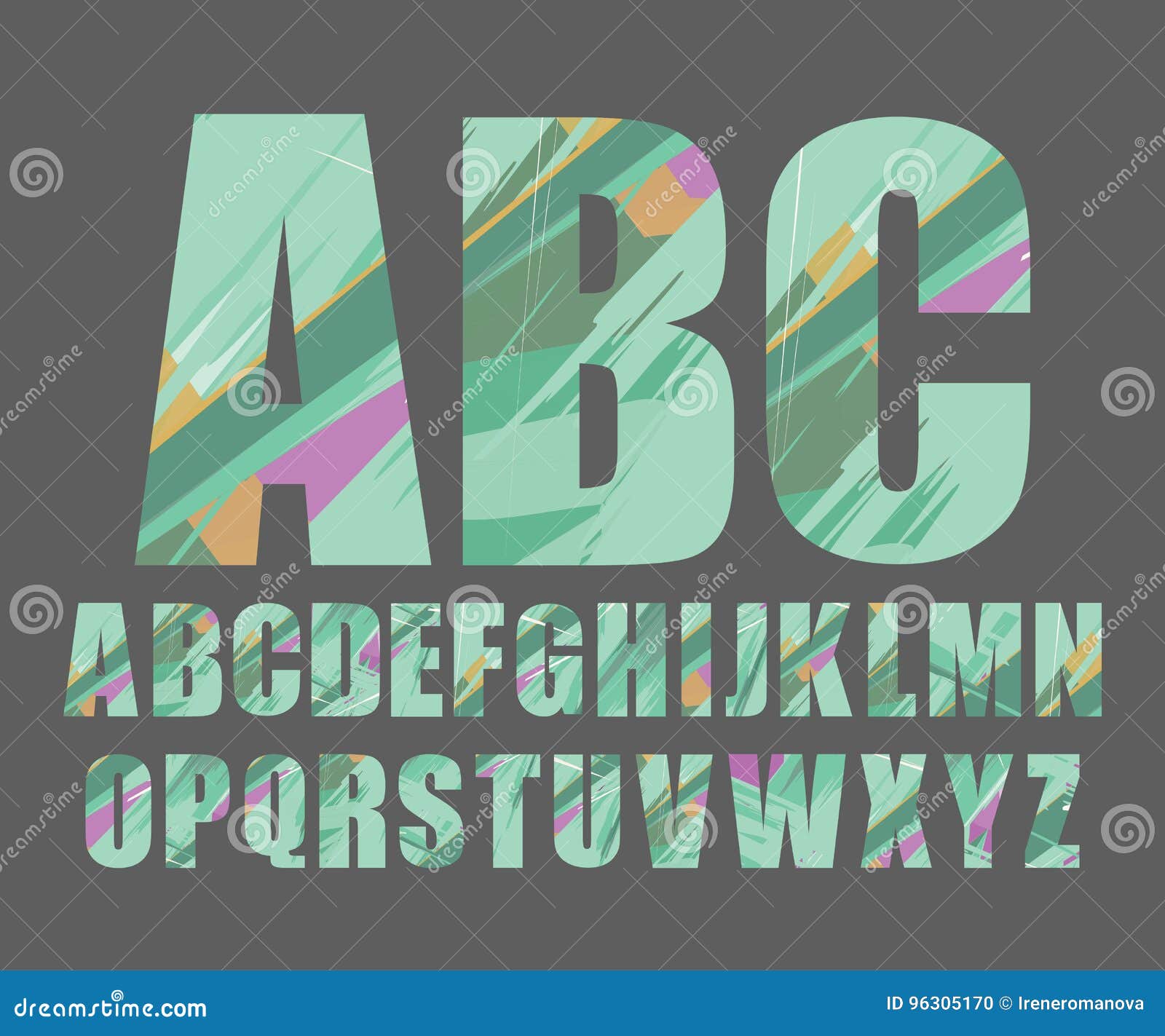 Decorative Alphabet Vector Font. Stock Vector - Illustration of graphic ...