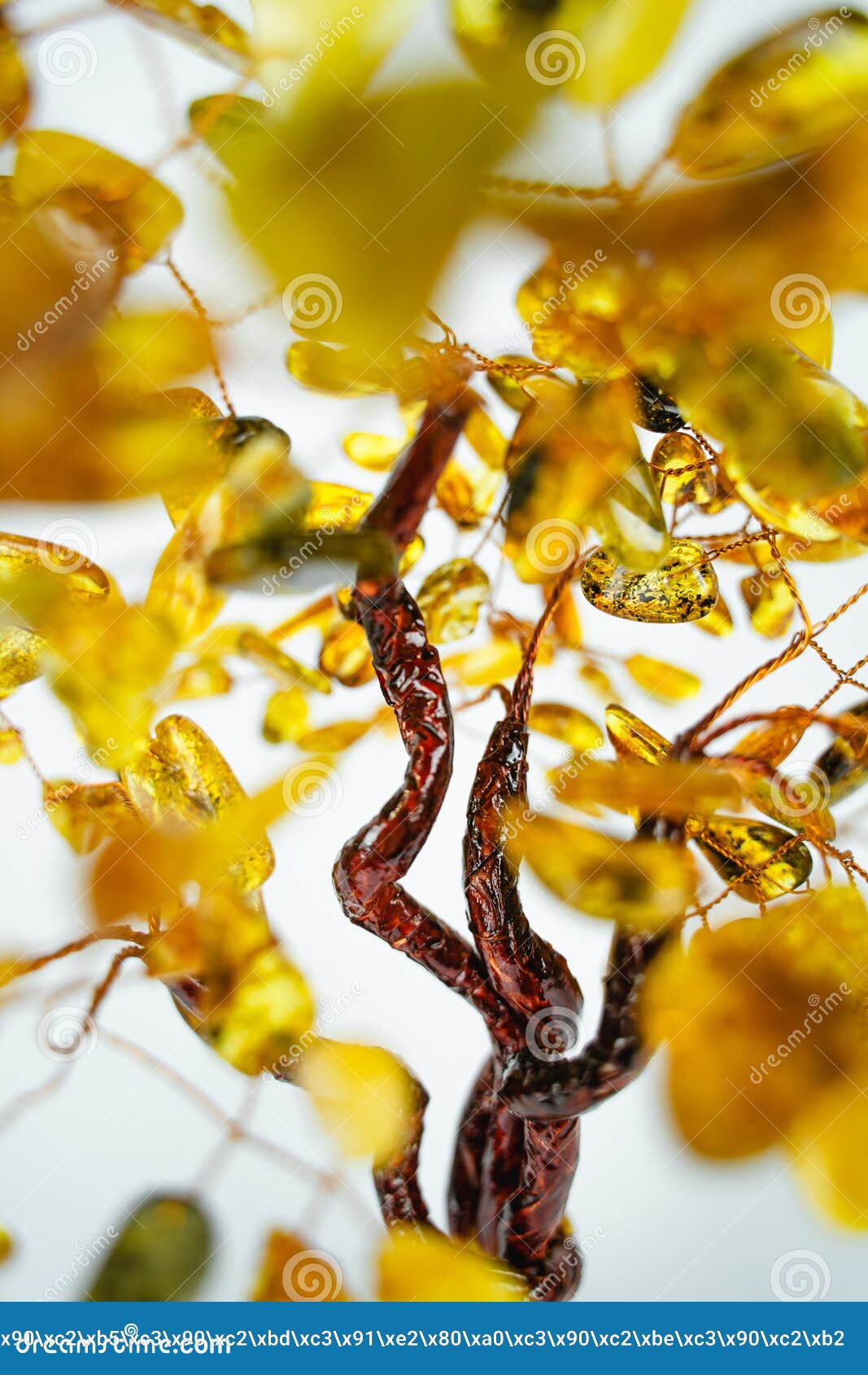 Decorative amber tree stock photo. Image of scenery - 246731848
