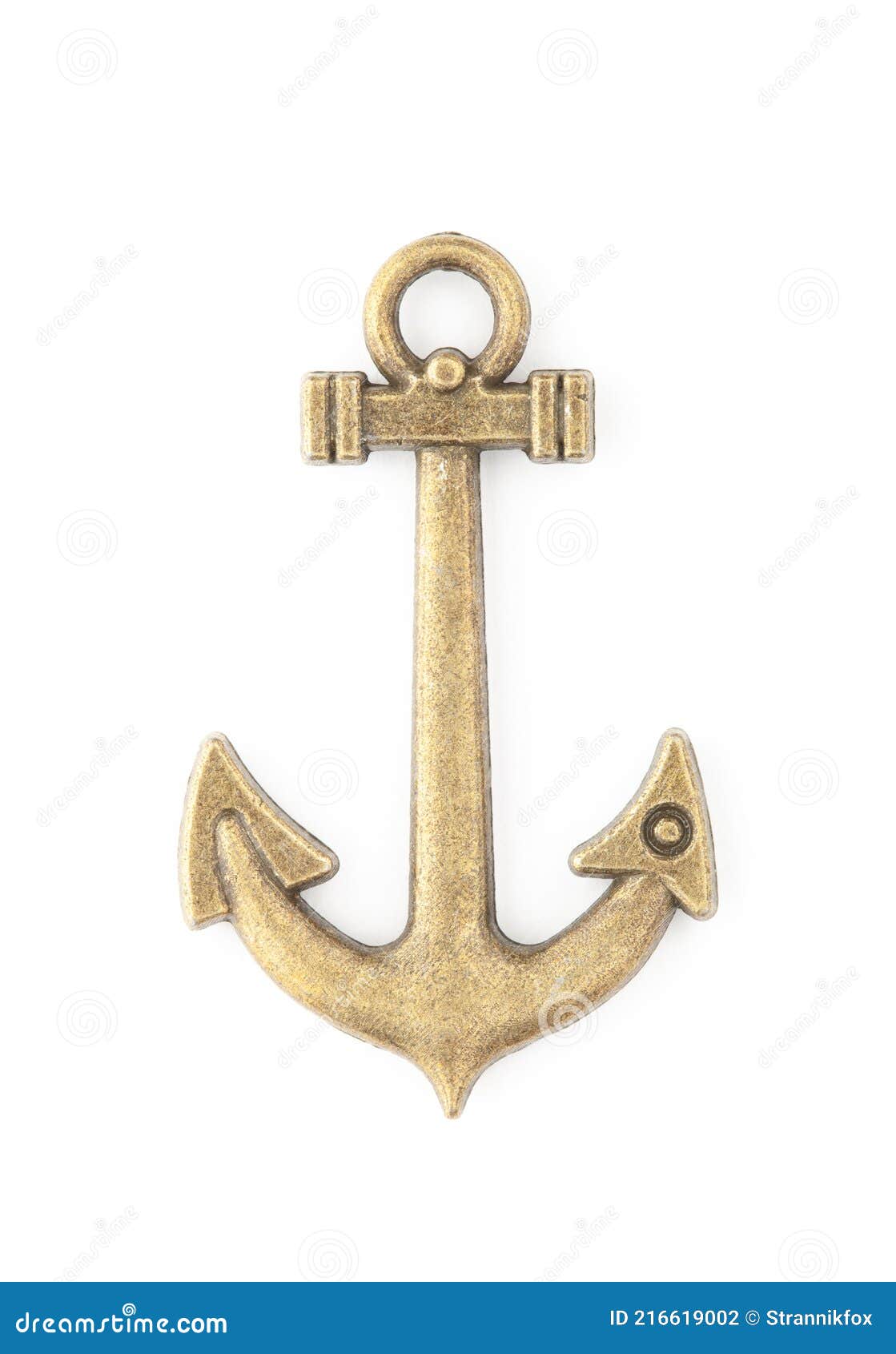 Decorative Ancor on the Empty White Background Stock Photo - Image of ...