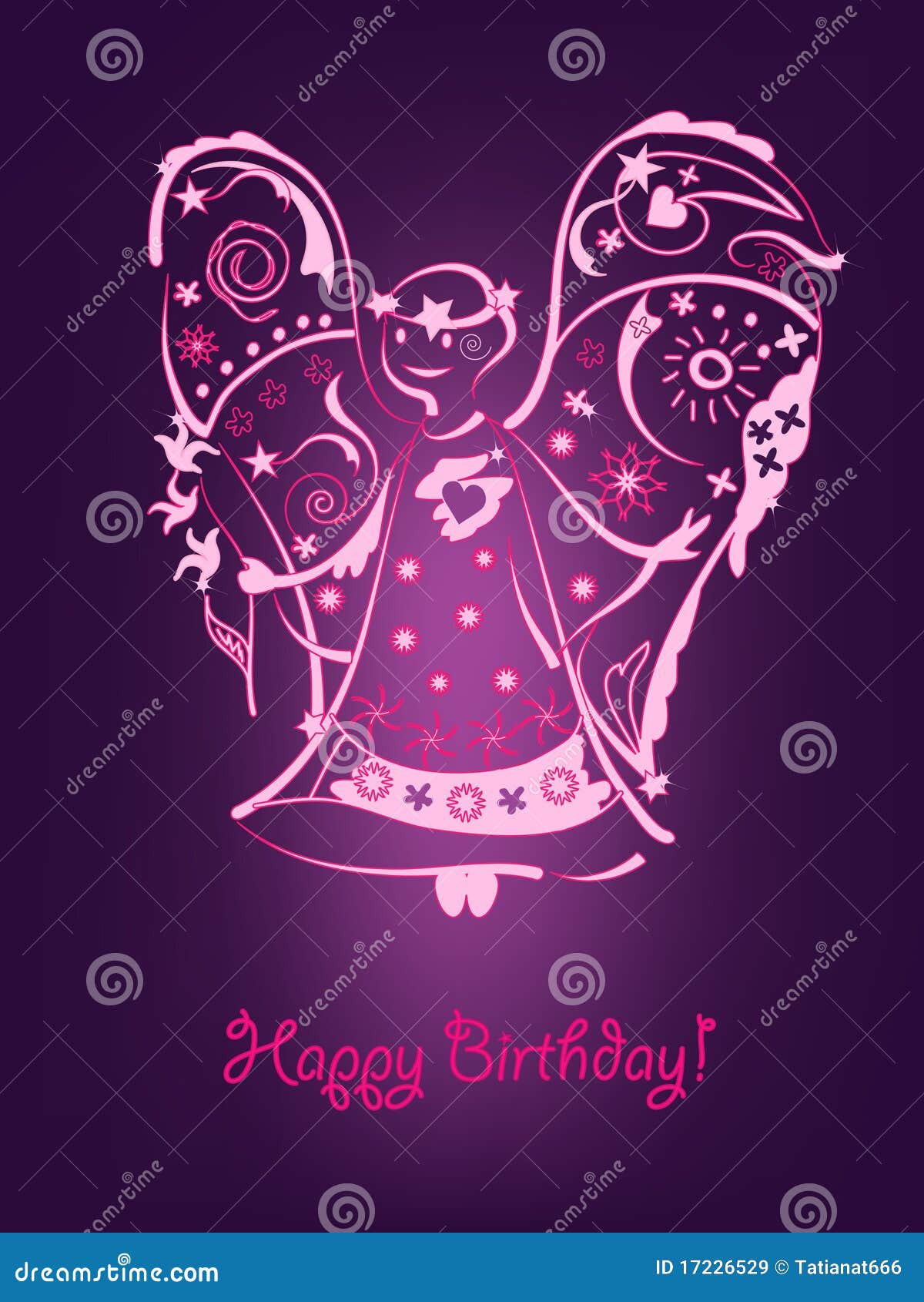 Decorative angel stock vector. Illustration of celebration - 17226529