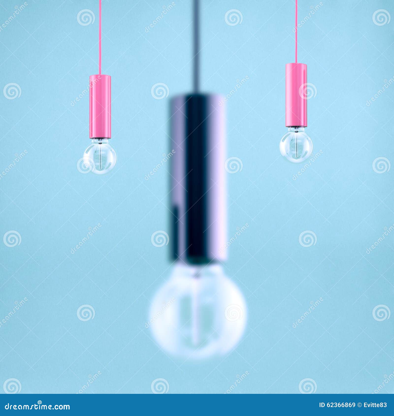 Decorative Antique Edison Style Filament Light Bulb on Light Blue ...