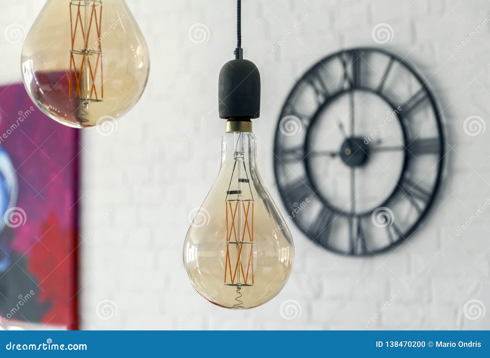 Decorative Antique Edison Style Light Bulbs Stock Photo - Image of ...