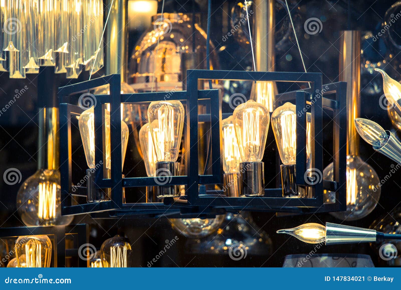 Decorative Antique Edison Style Light Bulbs Stock Image - Image of bulb ...