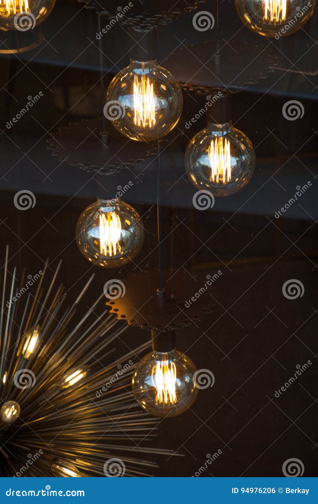 Decorative Antique Edison Style Light Bulbs Stock Photo - Image of ...