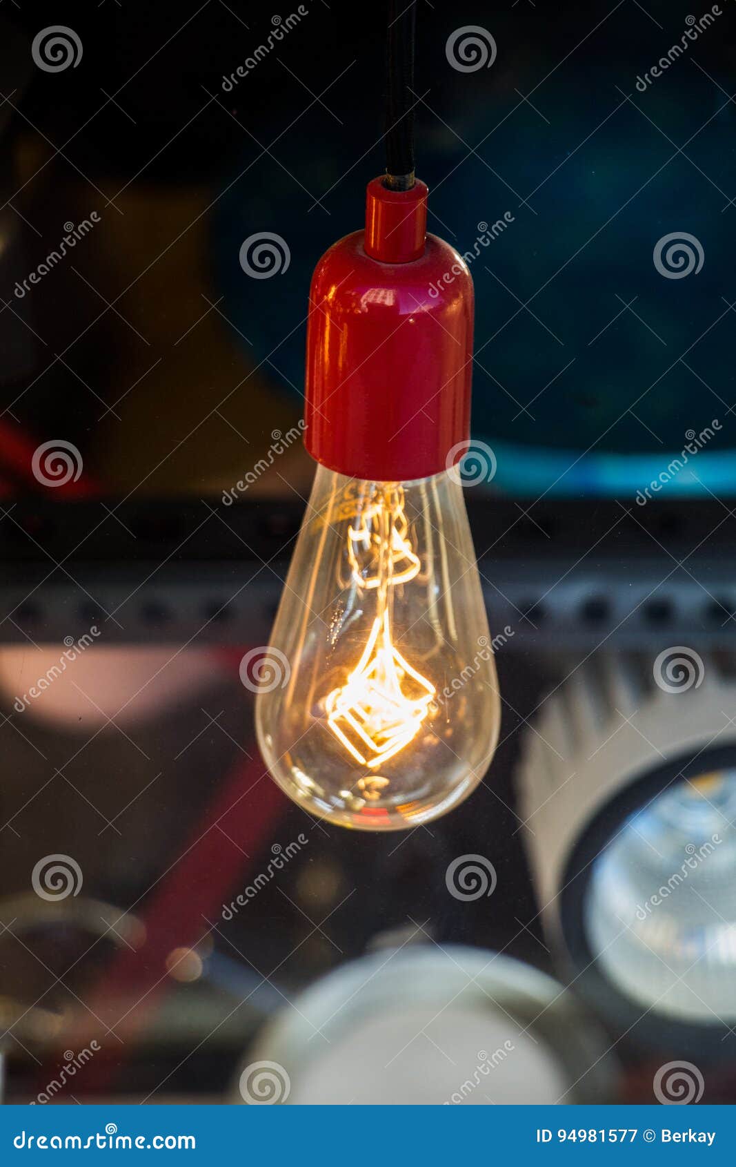 Decorative Antique Edison Style Light Bulbs Stock Image - Image of ...